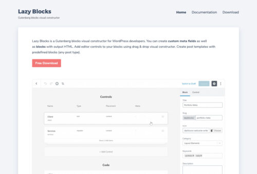 Lazy Blocks - Gutenbergのカスタムブロックが管理画面から作成できるWordPressプラグイン | ブログ | 静岡県のホームページ制作 | 6666666 セブンシックス